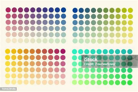 Palet Warna Netral Dan Bunga Abstrak Procreate Swatches Ikon Benda Kerja Ilustrasi Stok Unduh