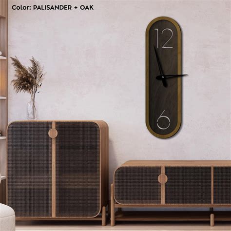 Oblong Wall Clock Rectangular Wall Clock Contemporary Modern Wall