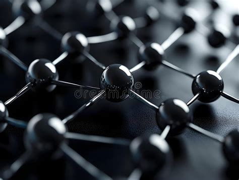 A Close Up View Of A Molecular Structure Stock Illustration