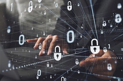 Premium Photo A Woman Programmer Is Typing A Code On Computer To Protect A Cyber Security From