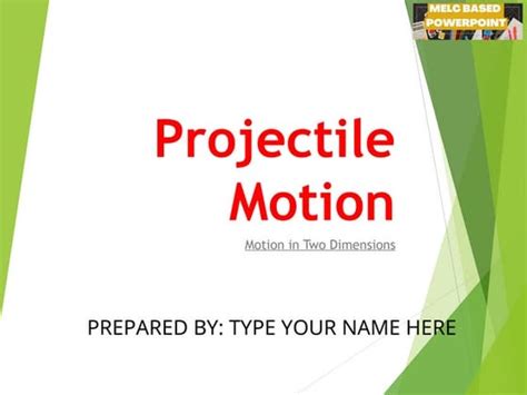 Projectile Motion Grade 9 Physics K To 12 Science Ppt