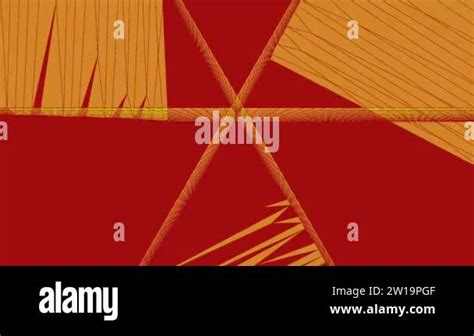 A Computer Generated Animation Of Of Geometric Triangular Shapes And Lines In A Flowing Tunnel