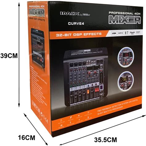 IMIX CURVE SERIES AUDIO MIXER BEST QUALITY CURVE CHANNEL MIXER WITH BT USB BIGGER LCD DISPLAY