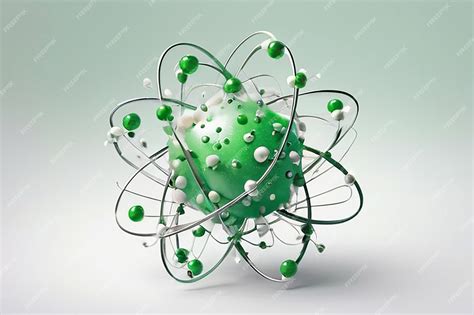 Electron Cloud Atom Model Structure Erwin Schrodinger Atomic Orbital Parts Structure Premium