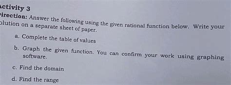 Letivity 3 Irection Answer The Following StudyX
