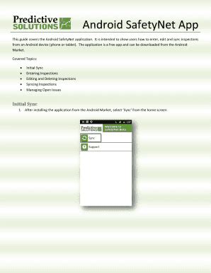 Fillable Online Android SafetyNet App Fax Email Print PdfFiller