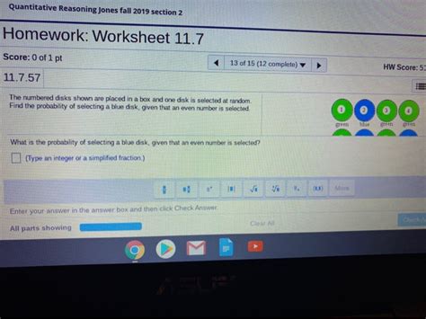 Solved Quantitative Reasoning Jones Fall 2019 Section 2