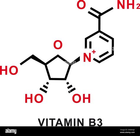 Vitamin B3 chemical formula. Vitamin B3 chemical molecular structure ...