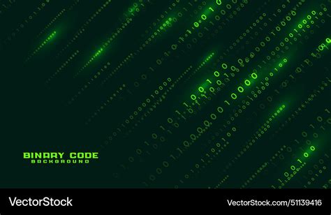 Matrix Style Binary Code Digital Background Vector Image