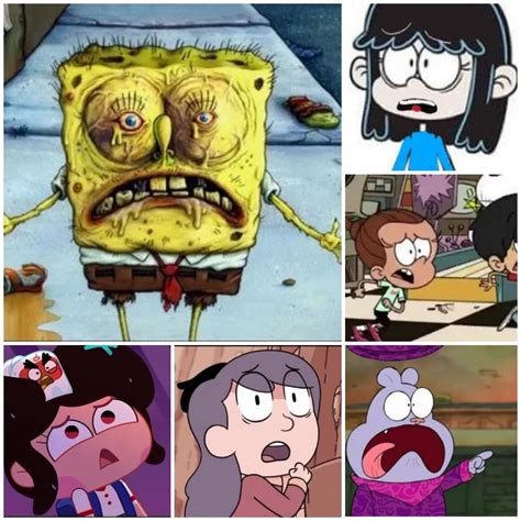 Creppy Spongebob Scares Ariana Hilda Tz Chloe By Freneticadrian300 On
