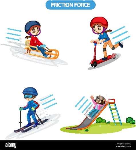 Friction Applied Stock Vector Images Alamy