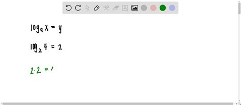 SOLVED A Explain In Your Own Words The Meaning Of Loga X B In The Expression Loga X Why