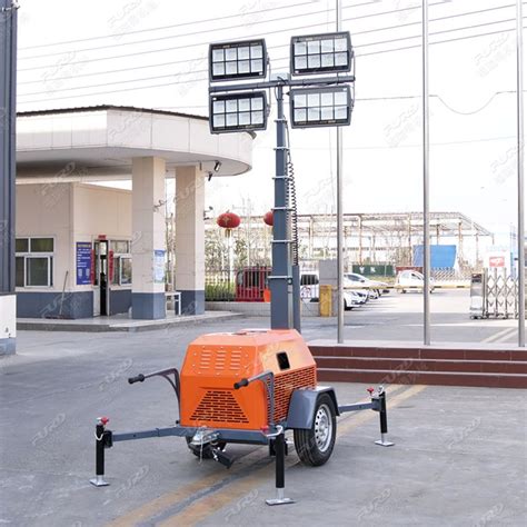 7m Mobile Diesel Generator Light Tower Price Diesel Lighting Tower And Light Tower Generator