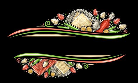 Border For Passover On Black 74174306 Vector Art At Vecteezy