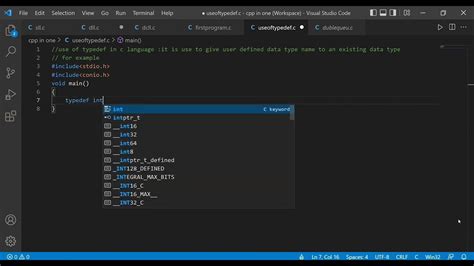 Use Of Typedef In C Language Youtube