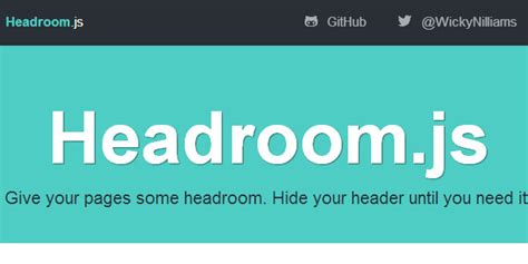 js tutorial headroom js