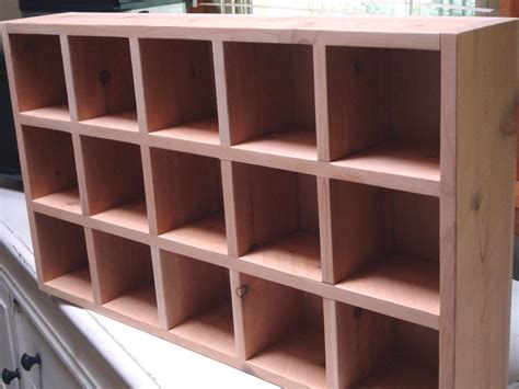 Cedar Cubby Shelf 15 Cubby Wall Shelf By Kennethdante On Etsy