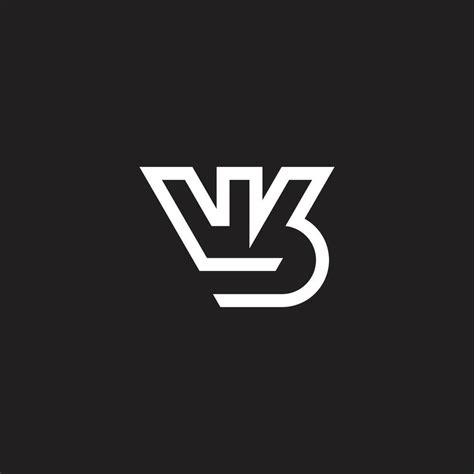 Letter Vb Linked Line Simple Geometric Logo 46030333 Vector Art At Vecteezy