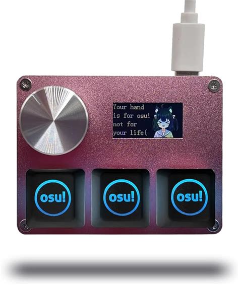 Btxetuel Sayodevice O3c Osu 鍵盤快速觸發霍爾開關 磁性線性開關 鍵盤附旋鈕和螢幕、複製粘貼、shotcut、宏熱交換迷你鍵盤帶 Osu