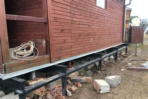 Подъем дома в Нижнем Новгороде Цена от 5000 руб Поднять дом и заменить фундамент в Нижнем