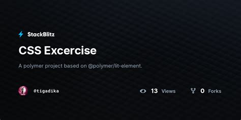 css excercise stackblitz