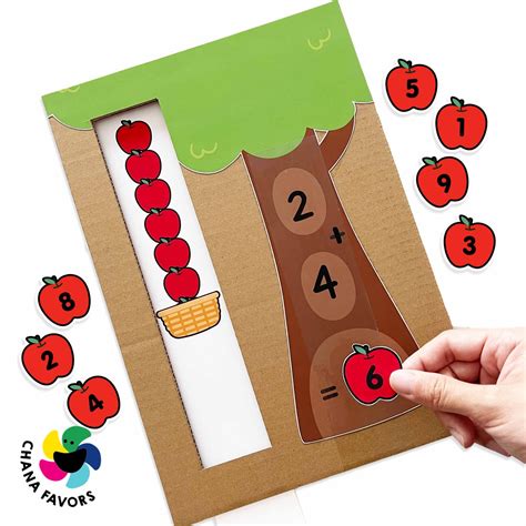 Apple Tree Math Fun Printable Addition And Subtraction Activity Math