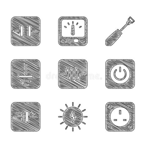 Set Resistor In Electronic Circuit Solar Energy Panel Electrical Outlet Power Button Dc