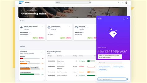 Sap Announces New Generative Ai Assistant Joule