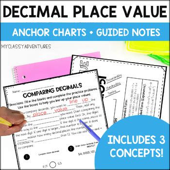 Decimal Place Value Anchor Chart And Guided Notes By MyClassyAdventures