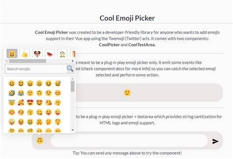 A Modern Emoji  Picker For Vue3