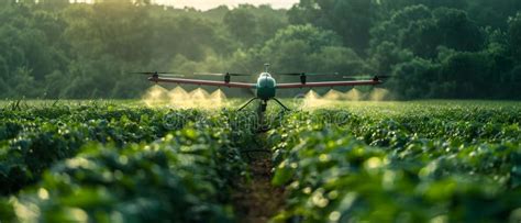 Drone Agritech Enhancing Crop Growth Concept Crop Monitoring Precision Agriculture Data