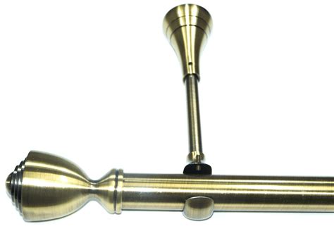 28mm Antique Brass Eyelet Designer Extra Deep Pole Trophy Finials