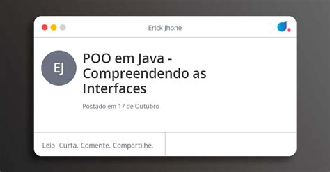 Poo Em Java Compreendendo As Interfaces