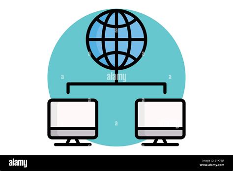 Network Icon Colored Outline Icon Style Icon Related To It It Architecture Elements Vector