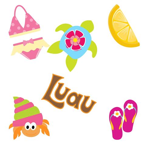 Luau Party Clipart Aloha Party Clipart Hawaiian Beach Party Clipart Commercial Use Hawaiian