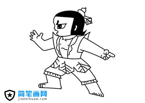 简单的金刚葫芦娃简笔画图片 简笔画网