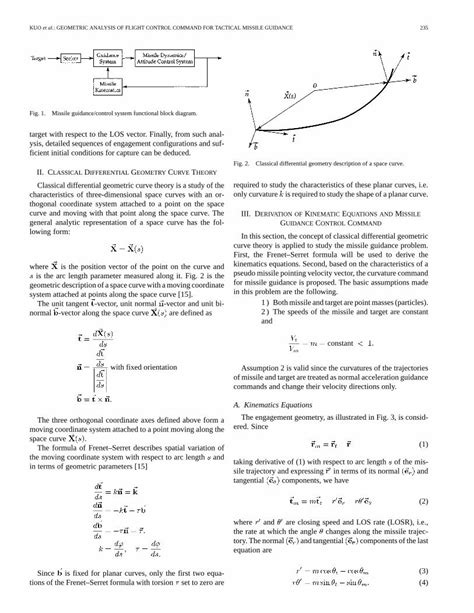 Pdf Geometric Analysis Of Flight Control Command For Tactical Missile Guidance Dokumentips