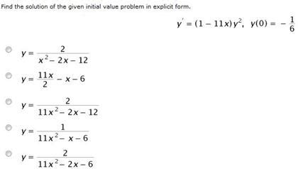 Solved Find The Solution Of The Given Initial Value Problem Chegg Com