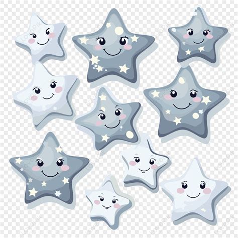 하얀 별 벡터클립 아트만화상표 Png 일러스트 무료 다운로드 Lovepik