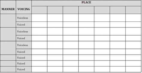 Consonants Diagram Quizlet