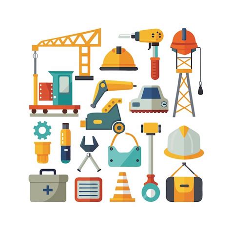 Premium Vector Construction And Tools Icons Set
