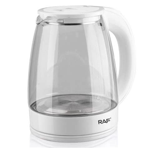 ᐉ Чайник электрический Raf R 7840 стеклянный 2 л Белый • Купить в Киеве Украине • Лучшая цена в
