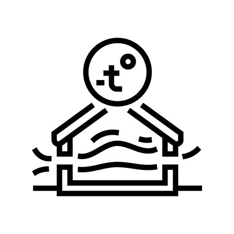 Passive Cooling Green Building Line Icon Vector Illustration 36278731