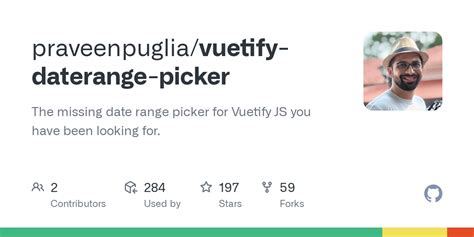 Github Praveenpugliavuetify Daterange Picker The Missing Date Range