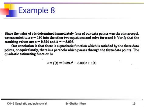Quadratic And Polinomial Function PPT