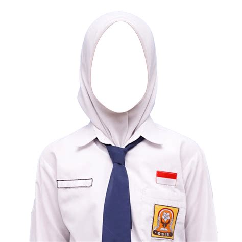 Mockup Seragam Smp Hijab Psd Seragam Sekolah Menengah Pertama Hijaber