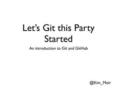 Git 101 Git And Github For Beginners Pdf