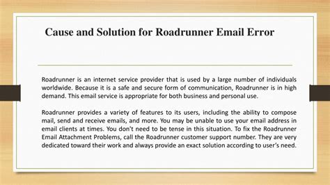 Ppt How To Fix Roadrunner Mail Attachment Issue Powerpoint