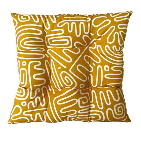 เบสิโค เบาะรองนั่ง รุ่นกาน่า ขนาด 18 X 18 นิ้ว สีเหลือง Big C Online