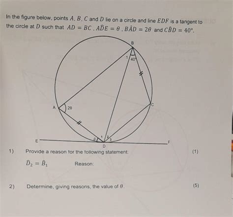 Solved In The Figure Below Points Abc And D Lie On A
